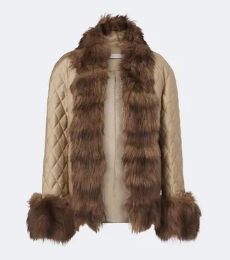 Jacques Wei Steppjacke mit Shearling