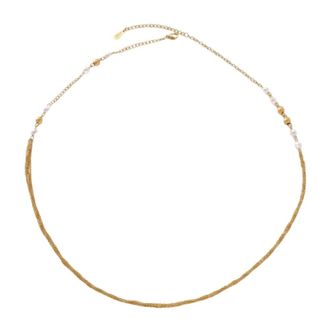 Dansk Copenhagen Linnea Long Collier - Femme - Accessoires - Jaune - Taille: ONE Size