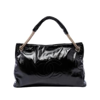 Chanel Pre-owned Lackleder-Tasche - - Pre-owned - Damen - Schwarzk - ONE SIZE