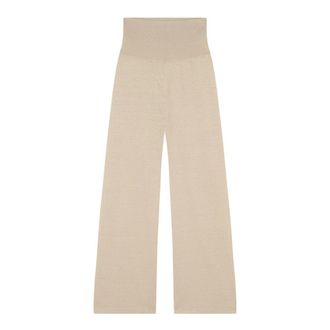 Cortana Wide Leg Pants - - Trousers - Damen - Beige - XS
