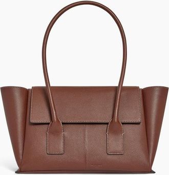 Le Tanneur Mittelgro&szlig;e Tragetasche Elena mit Umschlag, aus genarbtem Leder