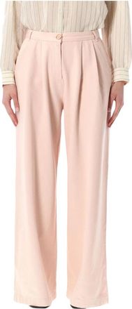 Sessun Femme, Pantalons, Rose, Taille: 38 FR Tamayo Pleated Pant