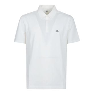C.P. Company Klassisches Polo Shirt - - Tops - Herren - Wei&szlig; - S