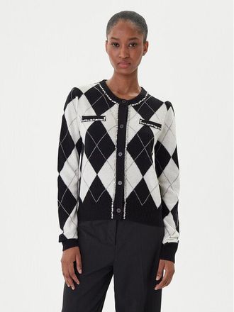 ICONA Strickjacke RI5KT007 Schwarz Regular Fit