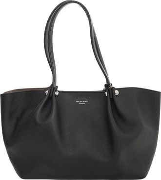 Max Mara Wkadritto Leder-Tasche in mittlerer Gr&ouml;&szlig;e - - Bags - Damen - Schwarzk - ONE SIZE