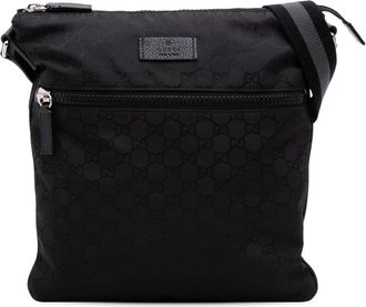 Gucci Hobo Bags - GG NylonWeb Crossbody - Gr. unisize - in Schwarz - f&uuml;r Damen
