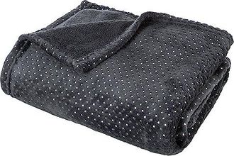 Atmosphera Atmosphera - Plaid Strass 125x150 - Gris fonc&eacute;