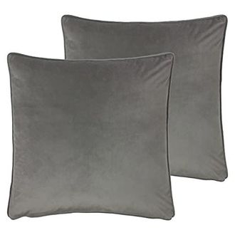 Evans Lichfield Opulenz-Twin Pack-Feder-gefüllte Kissen, Polyester, Stahl, 55 x 55cm, 2