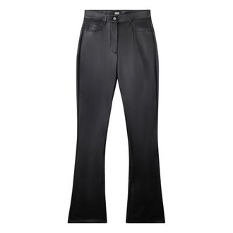 GCDS Ausgestellte Hose aus Kunstleder - - Trousers - Damen - Schwarzk - XL