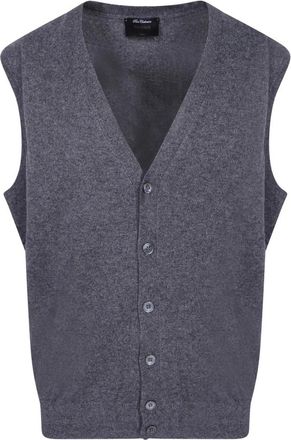 Dell'Oglio Homme, Pulls, Gris, Taille: 2XL &Eacute;l&eacute;gant Gilet en Cachemire M&eacute;lang&eacute;