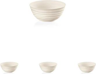 Guzzini Tierra, Kleine Sch&uuml;ssel (S) - Milchwei&szlig;, &Oslash;12,2 x H5,5cm | 348 cc - 175012156 (Packung mit 4)