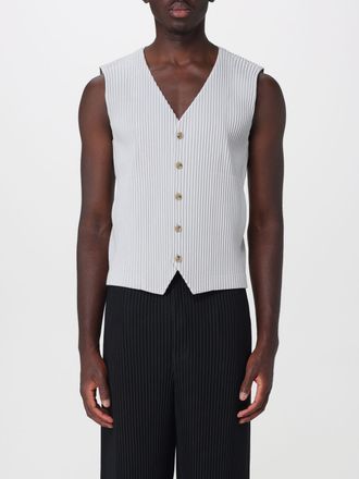 Homme Pliss&eacute; Issey Miyake Gilet de costume pliss&eacute; Homme Pliss&eacute; Issey Miyake coupe slim &agrave; encolure en V