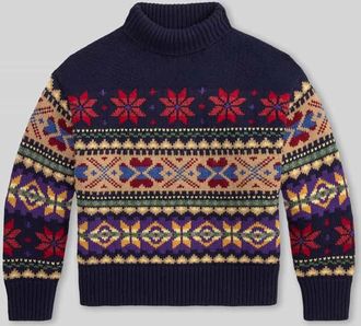 Polo Ralph Lauren Regular Fit Rollkragenpullover aus Woll-Baumwoll-Mix