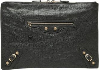 Balenciaga Pre-owned Vintage Clutch - Femme - Pre-owned - Noir - Taille: ONE Size