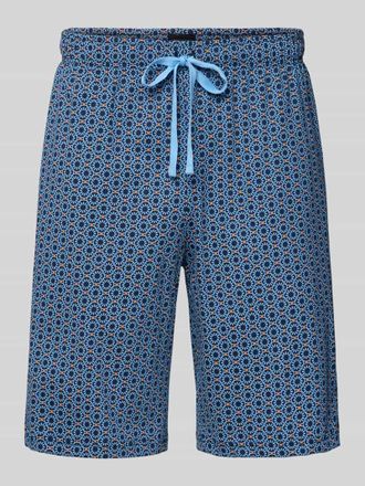 Schiesser Bermudas im Allover-Look mit elastischem Bund