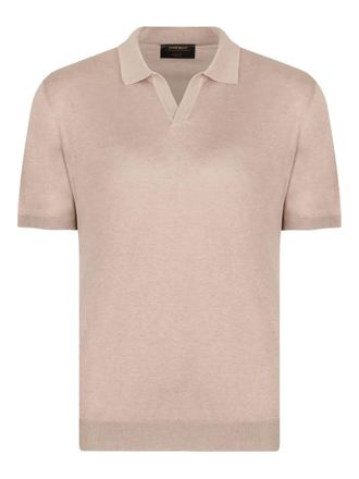 Gran Sasso t-shirt en soie - Tons neutres