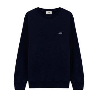 Autry Homme, Sweatshirts et sweats à capuche, Bleu, Taille: L SweaT-shirt Col Rond Bleu Marine