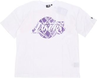 New Era NBA Infill Logo Tee Wei&szlig;/Lila - - Tops - Herren - Wei&szlig; - L