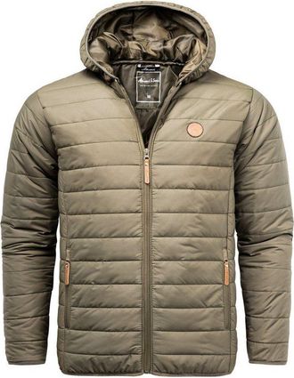 Amaci & Sons Steppjacke ROANOKE Steppjacke Herren Outdoor Basic Patch Kapuzen Jacke