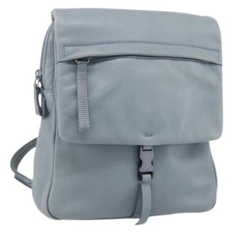 Prada Pre-owned Vintage Leder Rucksack - - Pre-owned - Damen - Blau - ONE SIZE