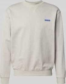 Woodbird Sweatshirt mit Label-Print Modell Cane