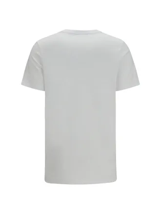 Balmain Womens Cotton Logo T-Shirt White-Black T-Shirts & Jerseys White/black