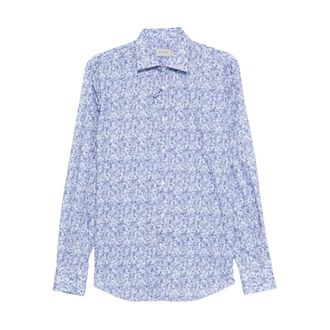 Paul & Shark Baumwollhemd mit Blumendruck - - Shirts - Herren - Blau - XL