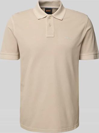 Boss Orange by Hugo Boss Slim Fit Poloshirt mit Label-Print Modell Prime