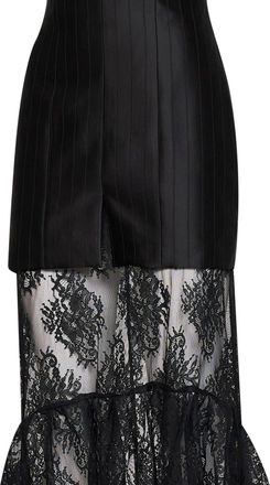 Giuseppe Di Morabito Bustier with Lace Skirt Dress - Black
