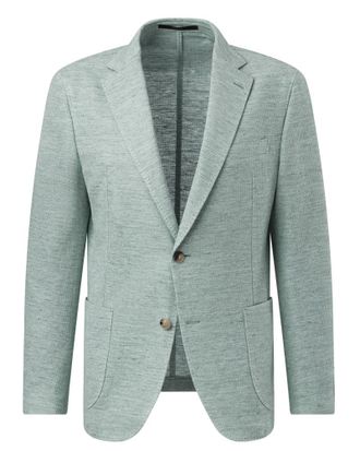 Windsor Ungef&uuml;ttertes Sakko aus Leinen und Baumwolle mit Struktur, Shaped Fit in