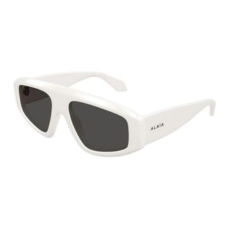 Alaia Aviator Mask Sonnenbrille - - Accessories - Damen - Wei&szlig; - 57 MM
