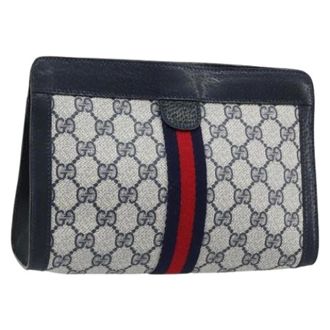 Gucci Sac &agrave; main pochette Vintage Pre-owned - Femme - Pre-owned - Bleu - Taille: ONE Size
