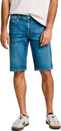 Pepe Jeans London Herren Slim Gymdigo Shorts, Blau (Denim-Hv1), 40W