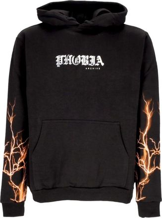 Phobia Archive Homme, Sweatshirts et sweats &agrave; capuche, Noir, Taille: S Lightning Sweat &agrave; capuche