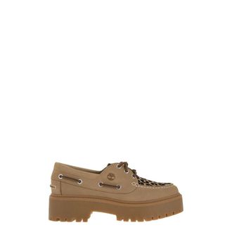 Timberland Femme, Chaussures, Beige, Taille: 38 EU Stone Street Platform Boat Shoe