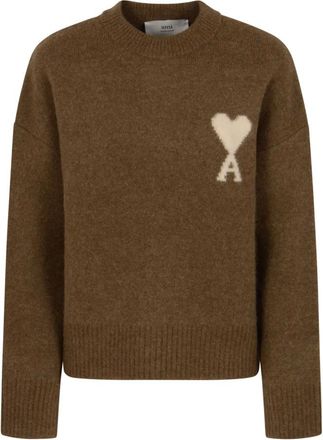 Ami Homme, Pulls, Brun, Taille: M Nuage Pulls &agrave; col rond
