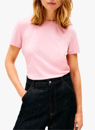 Tommy Hilfiger T-shirt manches courtes en coton m&eacute;lang&eacute;