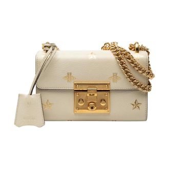 Gucci Sac bandouli&egrave;re Pre-owned Lock - Femme - Pre-owned - Blanc - Taille: ONE Size