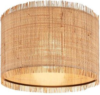 Briloner Deckenlampe mit Strohschirm, E27 Fassung, max. 10 W, Deckenleuchte, Boho, aesthetic, Lampe, Wohnzimmerlampe, Schlafzimmerlampe, Esszimmerlampe, Flurla
