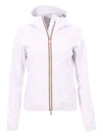 K-Way veste zipp&eacute;e &agrave; capuche - Blanc