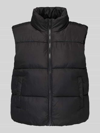 Pieces Regular Fit Weste mit Stehkragen