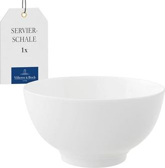 Villeroy & Boch Royal Salat-/ Serviersch&uuml;ssel Wei&szlig;, Sp&uuml;lmaschinenfest, Mikrowellensicher, Sch&uuml;ssel, Bowl, Schale, Salatsch&uuml;ssel, Premium Bone Porzellan