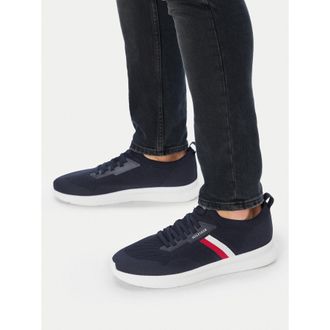 Tommy Hilfiger Sneakers Tommy Hilfiger Lightweight Knitted Runner FM0FM05756 Dunkelblau