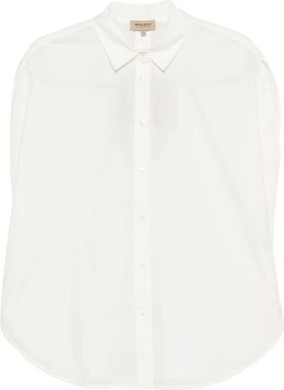 Woolrich Femme, Blouses et Chemises, Blanc, Taille: 38 FR Blouse en popeline de pur coton