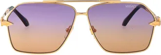 Versace Lunettes De Soleil - Or