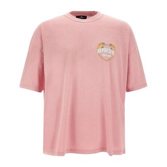 Represent Logo Print Crew-neck T-shirts und Polos - - Tops - Herren - Rosa - 2XL