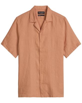 Marc O'Polo Leichtes Leinenhemd mit Resort-Kragen, Regular in