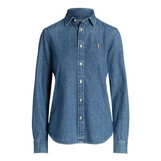 Ralph Lauren Femme, Blouses et Chemises, Bleu, Taille: 34 FR Chemise en denim coupe slim