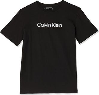 Calvin Klein T-Shirt Unisexe INST. Logo SS IU0IU00682 S/S, Noir (CK Black), 12 Ans, Noir (CK Black), 12 Ans