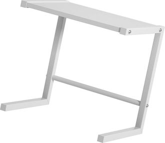 Cabilock Metall Küchenregal für Kleine Haushaltsgeräte Stabiler Ofenständer mit Hoher Tragfähigkeit Kompakt für Mikrowellen Luftfritteusen und Backöfen Weißer 